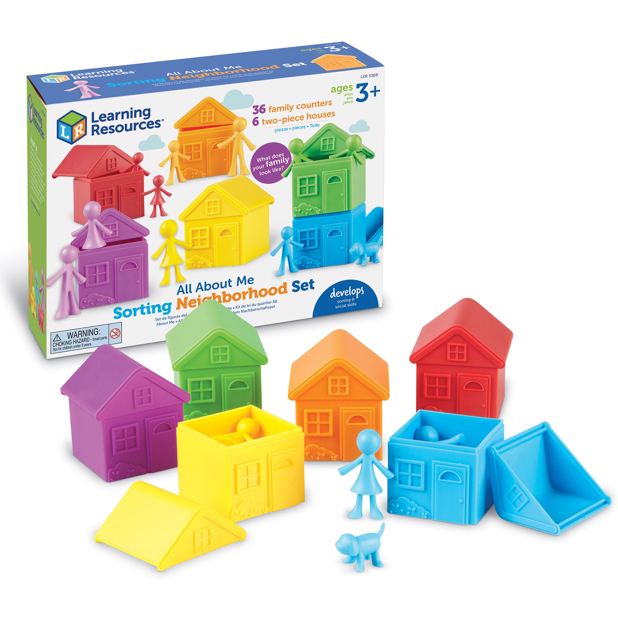 Learning Resources All About Me Sorting Neighbourhood Set, 36 Colourfu ...