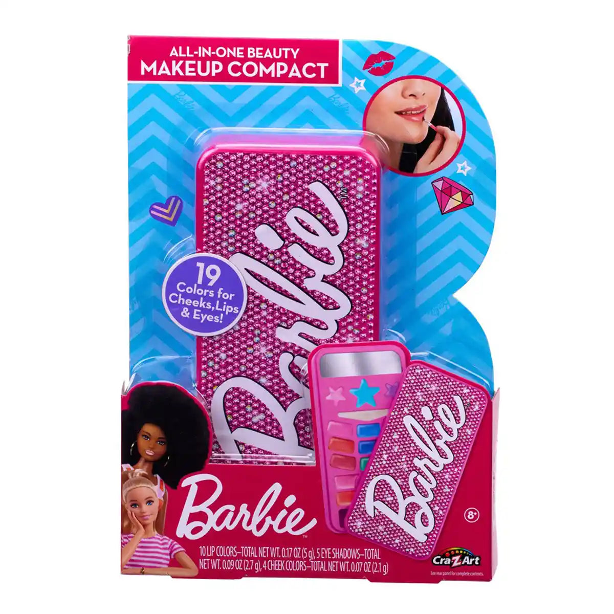 Barbie Call Me Pretty Beauty Compact Makeup Playset for Kids Ages 8 an ...