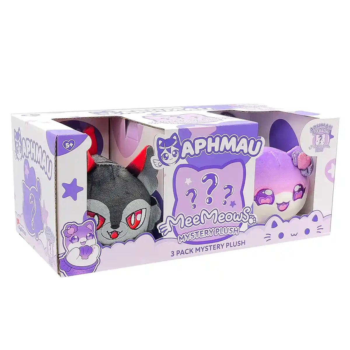 Aphmau 6 Inch MeeMeow Plush 3 Pack, Friends Surprise Box with 2 Plush ...