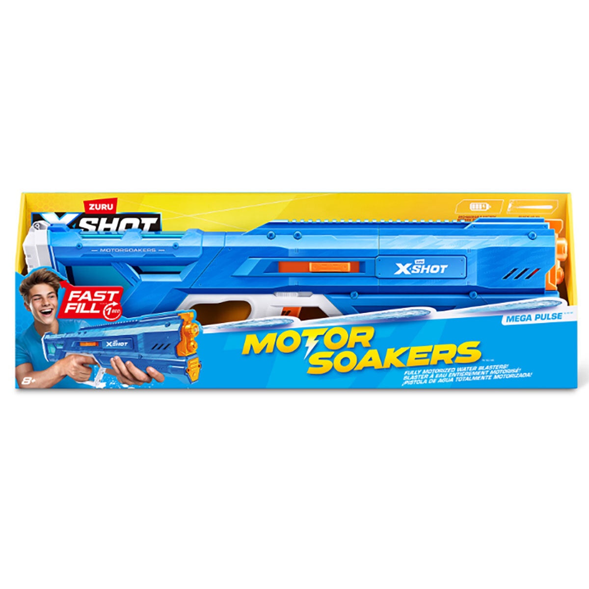 XSHOT Fast Fill Motorized Water Blaster for Kids Ages 8+, 1100ml Tank ...