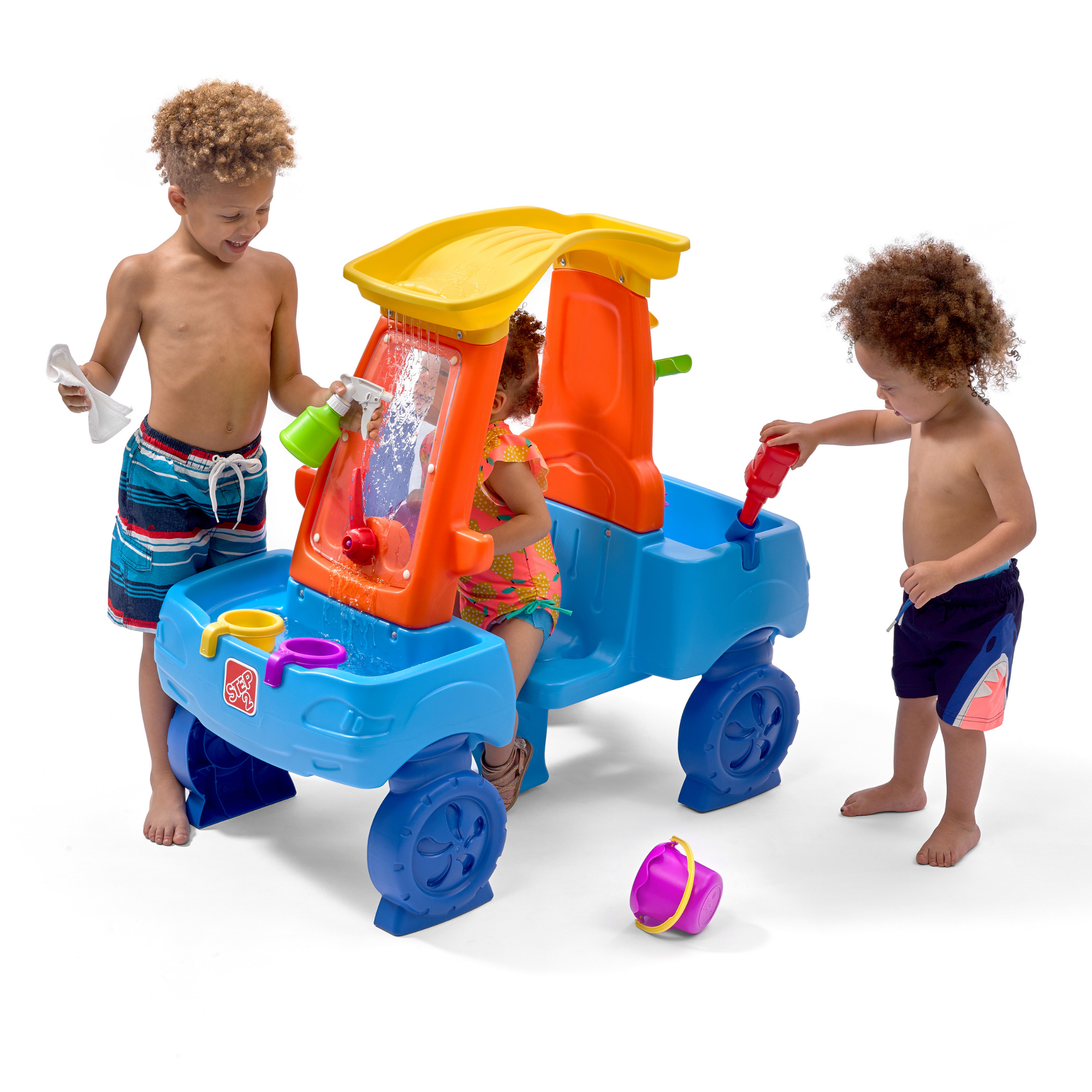 Step2 Car Wash Splash Center, Outdoor Water Table and Sensory Playset ...