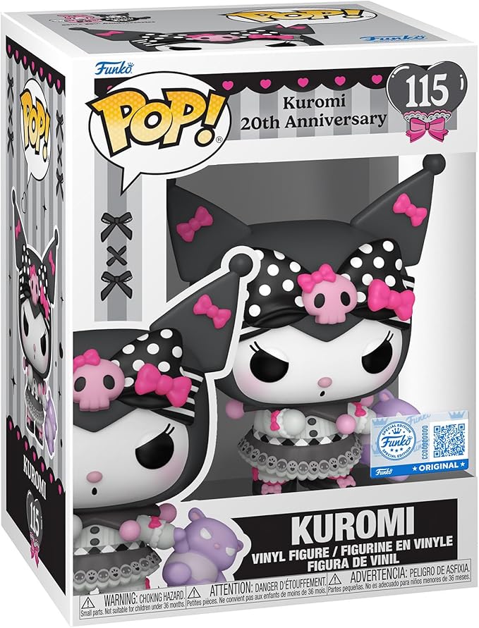 Funko Pop! Sanrio: Hello Kitty - (Kuromi + 20th) - Kuromi - (S Pieces ...