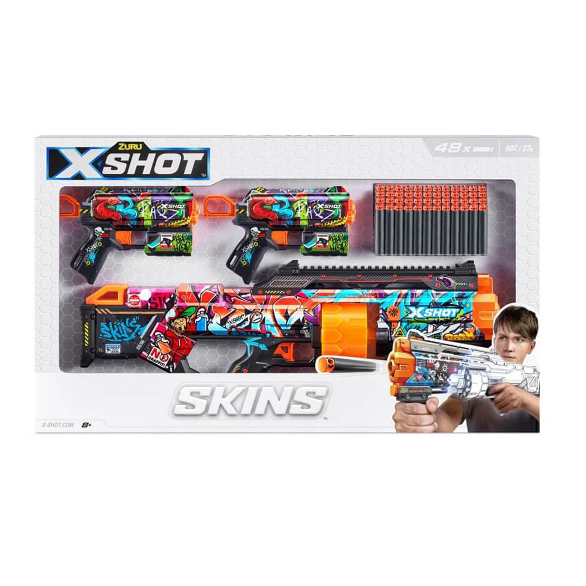 X-Shot Skins Mix Combo Pack, Last Stand, Griefer, Flux & Menace Blaste ...
