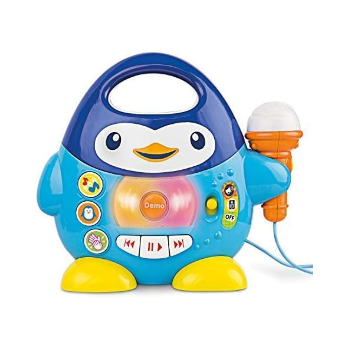 Winfun Penguin Kids Music Player Toy with Echo Microphone Lights and A ...