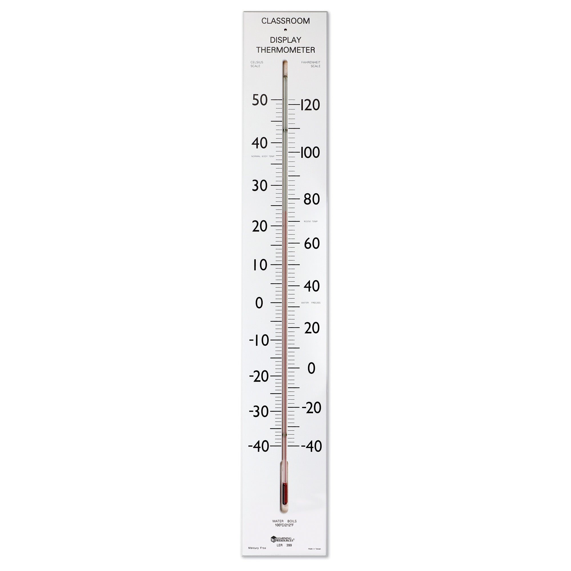Learning Resources Giant Classroom Thermometer, 76cm Wall-Mountable In ...