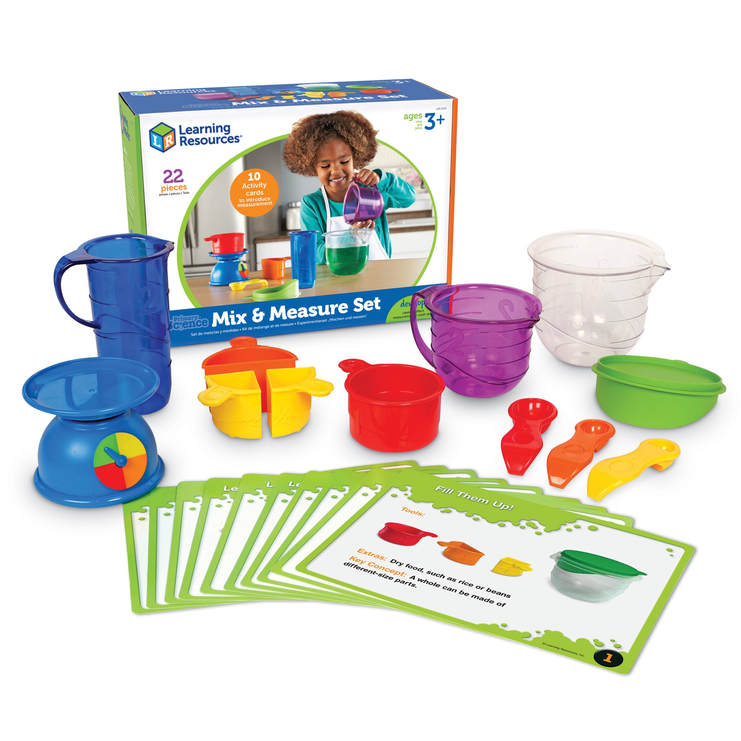 Learning Resources Primary Science Mix & Measure Set, Hands-On STEM Le ...