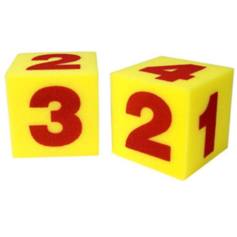 Learning Resources Giant Soft Numeral Cubes, Set of 2, Child-Friendly ...